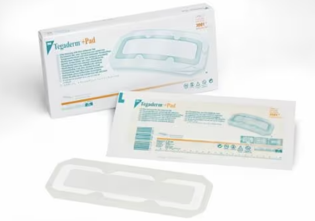 3M Tegaderm +Pad Film Dressing With Non-Adherent Pad 9x25cm (3591 ...